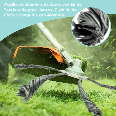El Cabezal Del Cortacésped Tiene 6 Ramas Tejidas Con Alambre De Acero